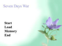 Seven Days War | vndb