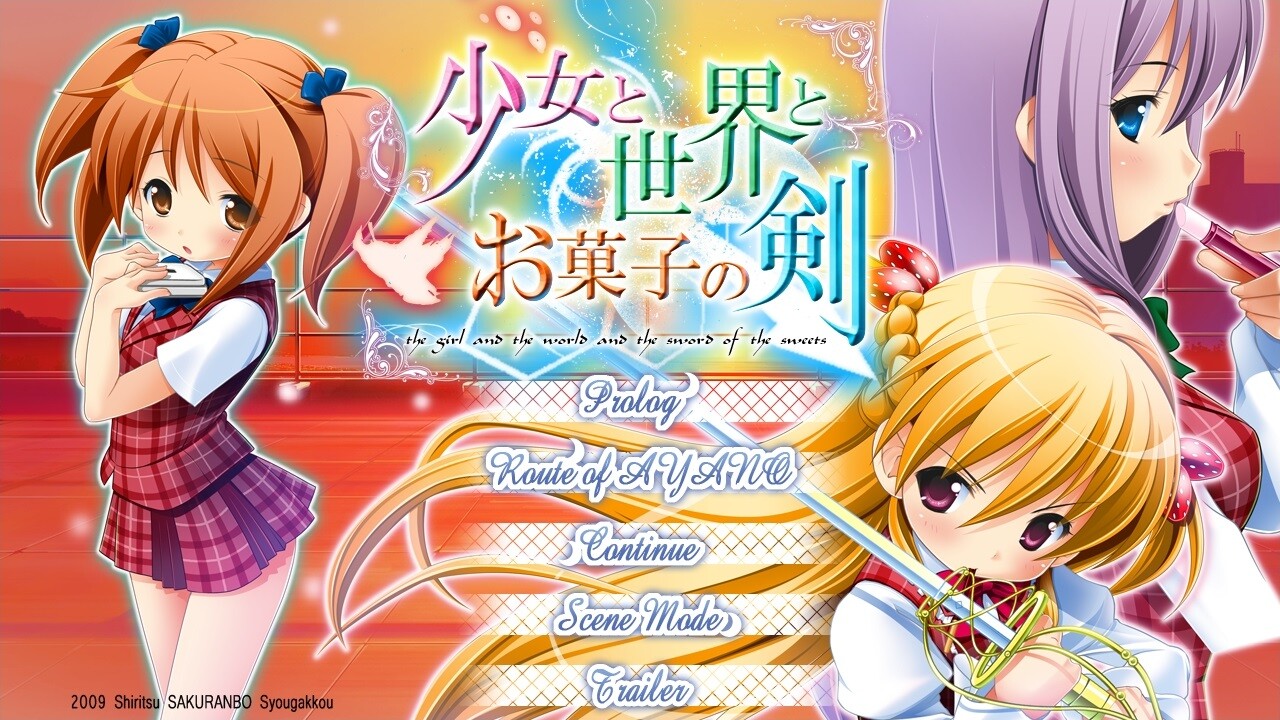 Shoujo to Sekai to Okashi no Ken ~Route of Ayano~ | vndb